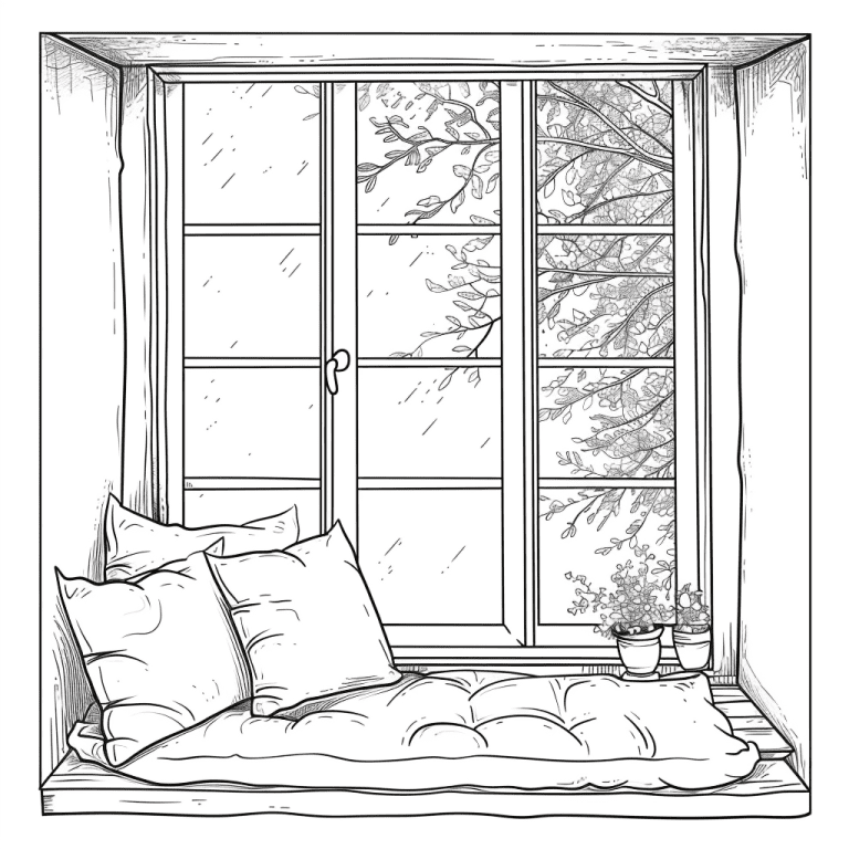 Simple Aesthetic Coloring Pages – Free Fun Prints