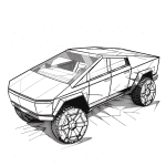 Cybertruck Coloring Page – Free Fun Prints