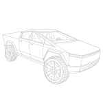 Cybertruck Coloring Page – Free Fun Prints